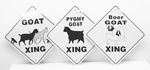 Goat Crossing Signs